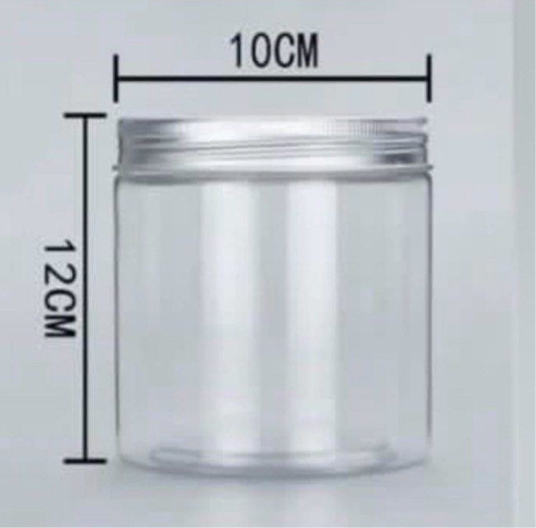 PET plastic cookie container 10x12cm, Furniture & Home Living ...