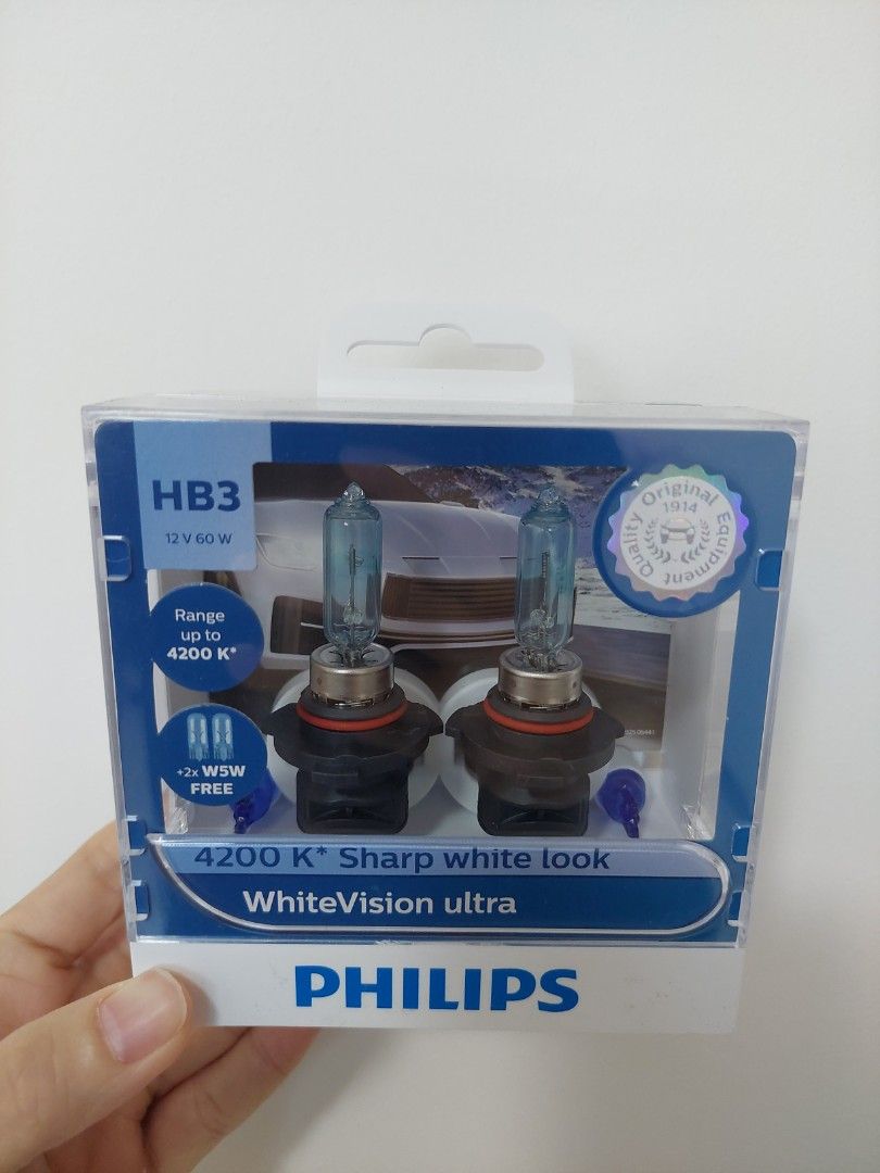Phillips HB3 white vision ultra, Car Accessories, Electronics & Lights ...
