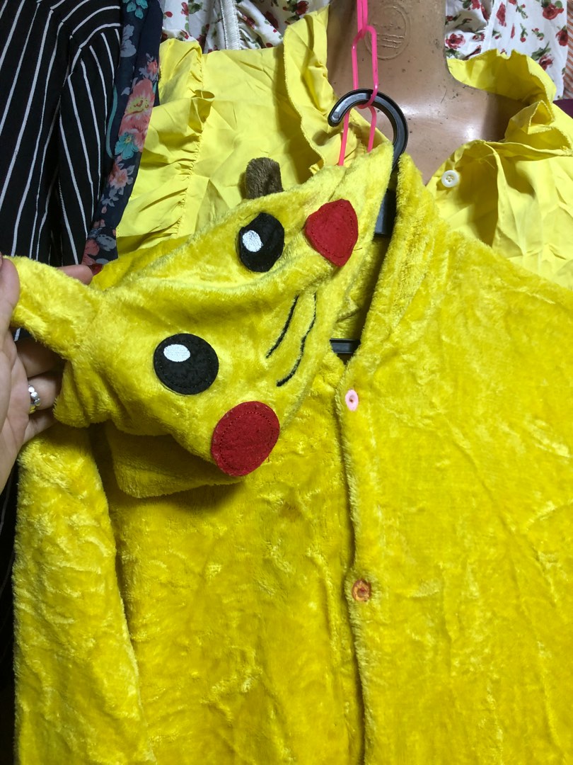 Pikachu Onesie Adult Size Fur Pajama Party Onesie Kawaii Pokemon ...