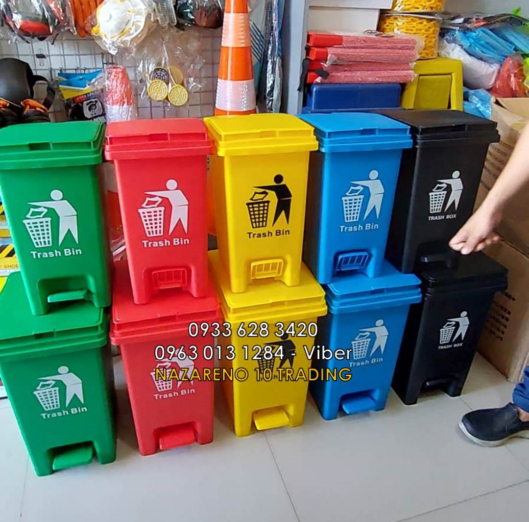 Plastic dust bin With Pedal, Furniture & Home Living, Cleaning ...
