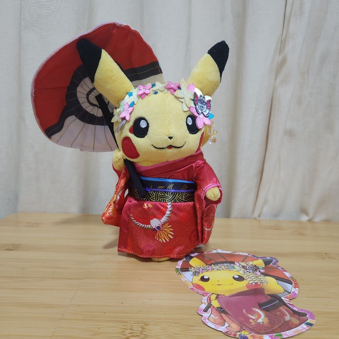 Pokemon Centre Kyoto Kimono Pikachu Plushie, Hobbies & Toys, Toys ...