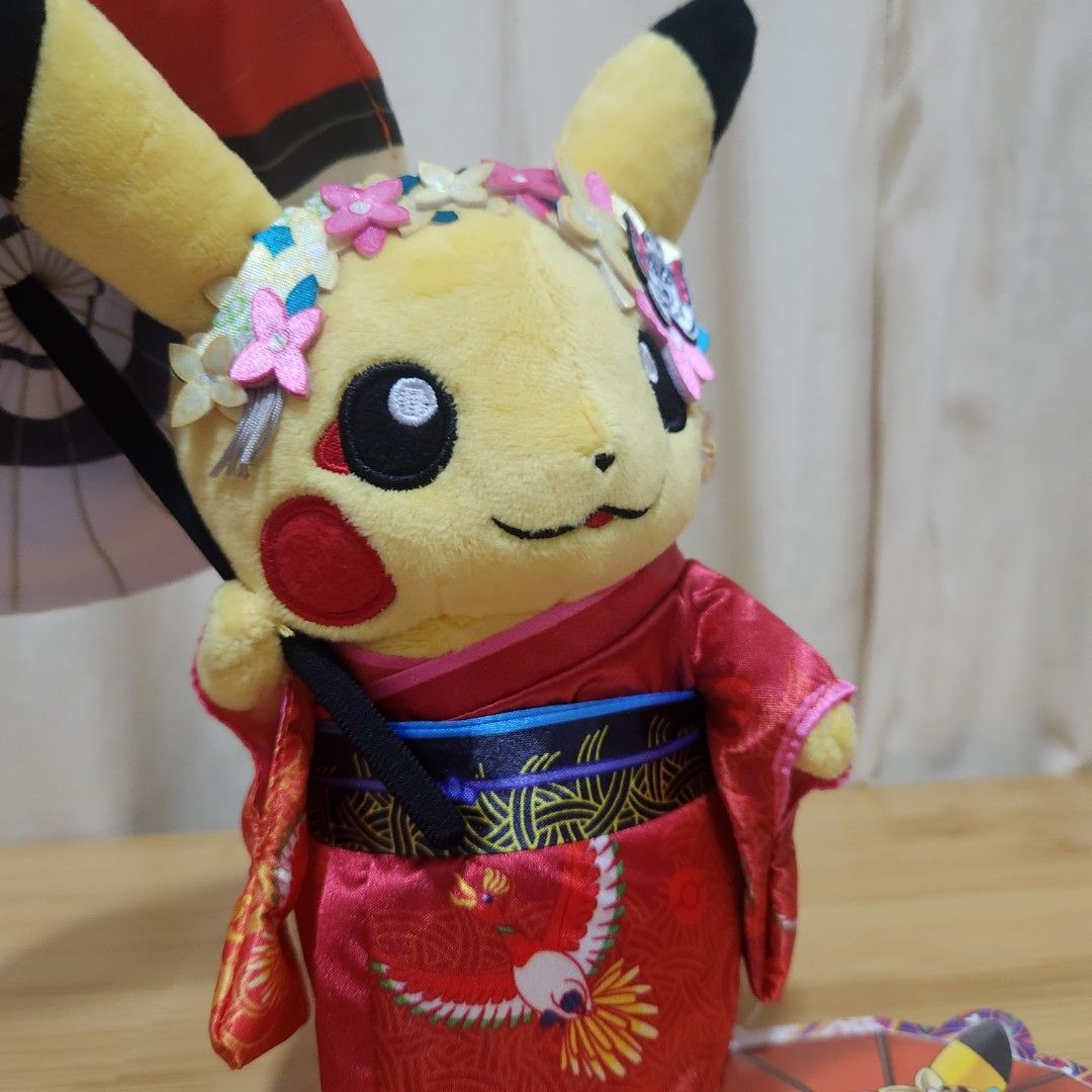 Pokemon Centre Kyoto Kimono Pikachu Plushie, Hobbies & Toys, Toys ...