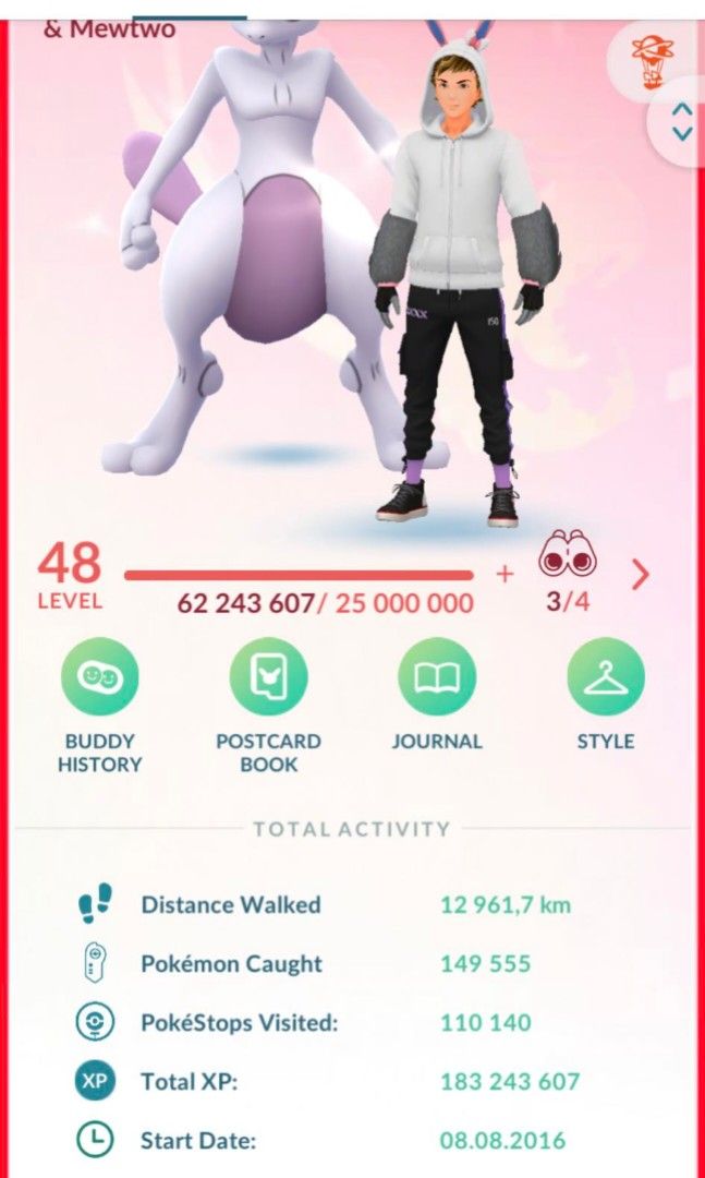 Pokemon Go Account Level 48, Video Gaming, Gaming Accessories, In-Game ...