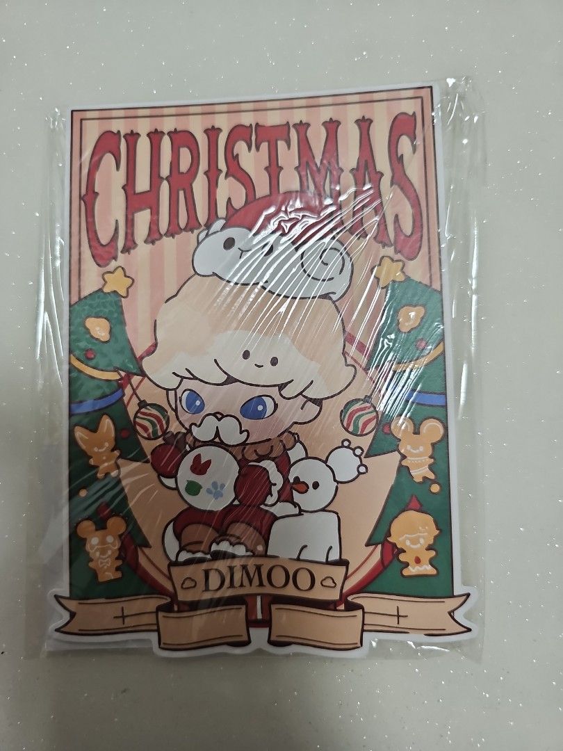 Popmart dimoo christmas postcard, Hobbies & Toys, Toys & Games on Carousell