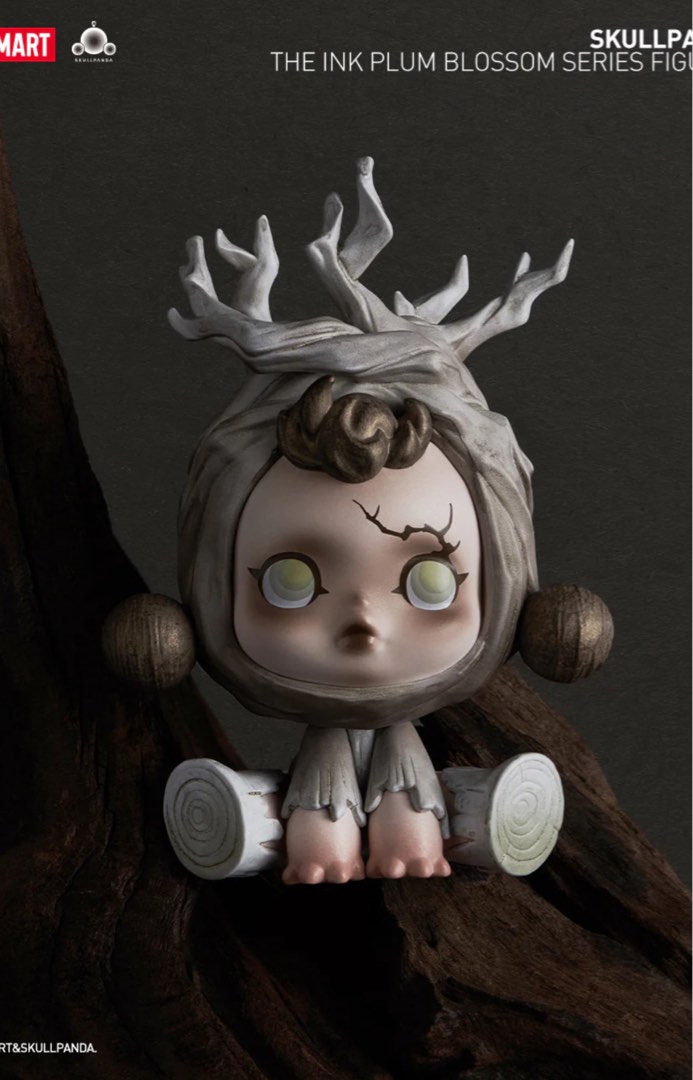 POPMART Skull Panda The Root The Ink Plum Blossom, Hobbies & Toys, Toys ...