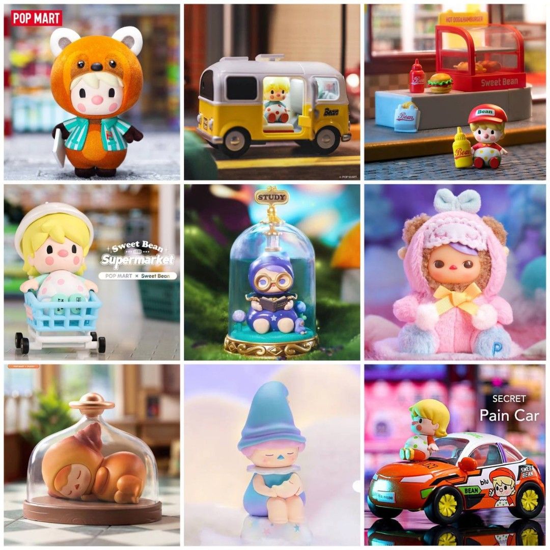 Popmart Sweet Bean Supermarket 2 Mascot Clerk 24 HR Convenience Store ...