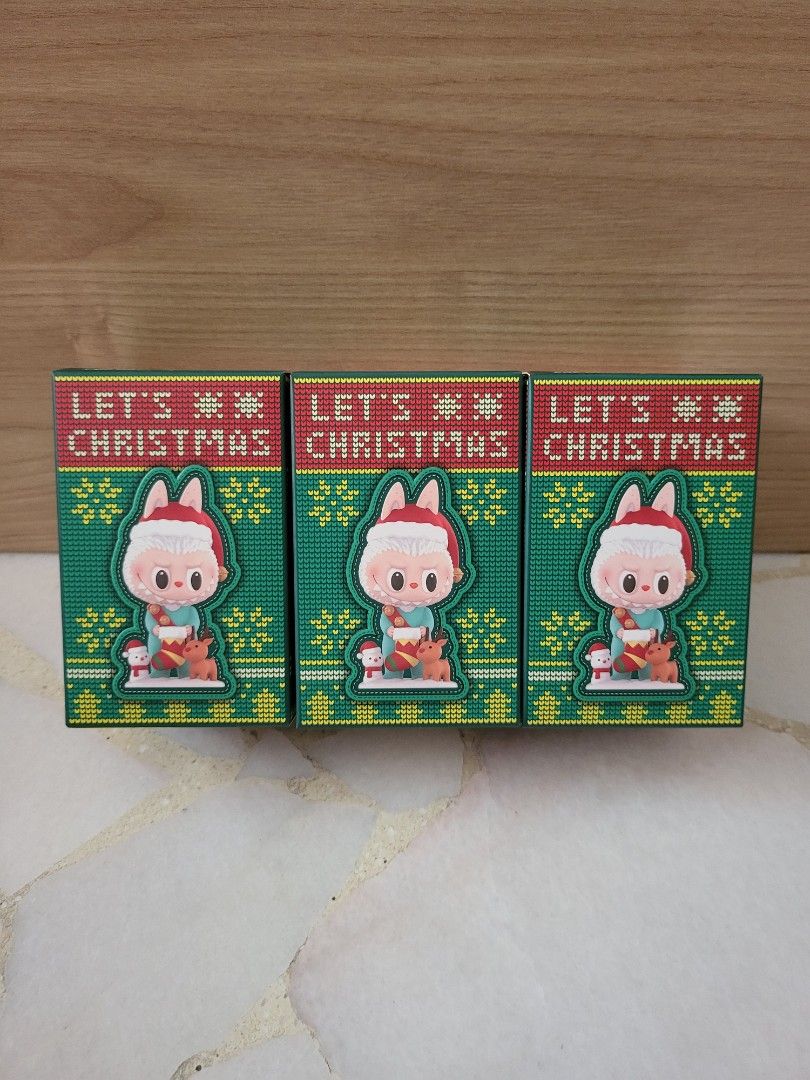 POPMART x How2work The Monsters Let's Christmas Series Blind box LABUBU ...