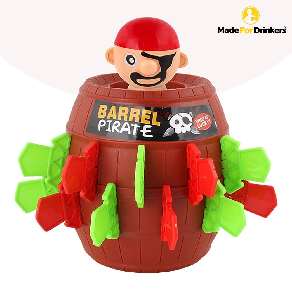 Pop-Up Pirate Barrel Game 24 Swords LARGE SIZE 22cm tall [Made For ...