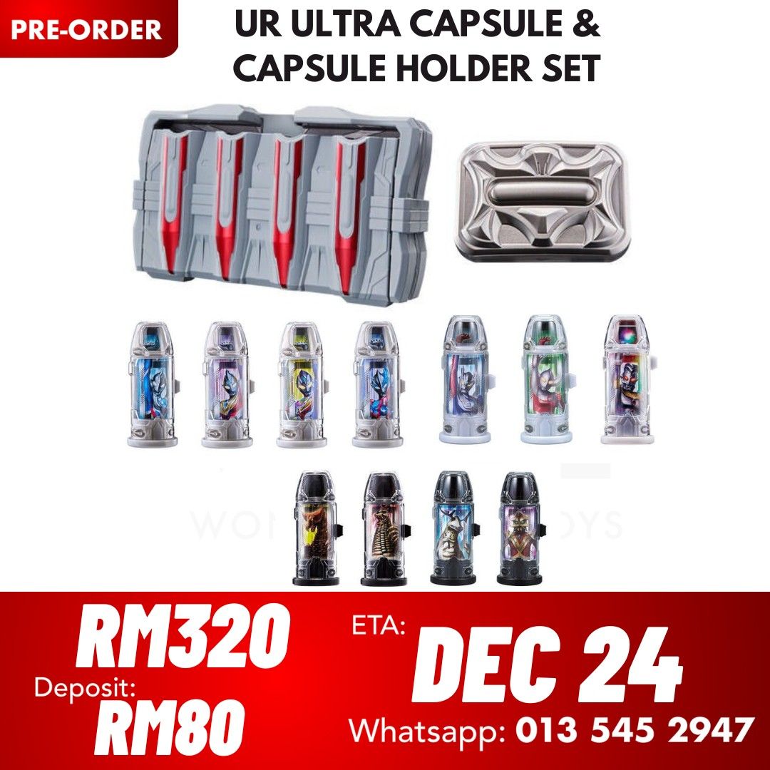 [Pre-Order] Ultraman Geed: Ultra Replica Ultra Capsule & Capsule Holder ...