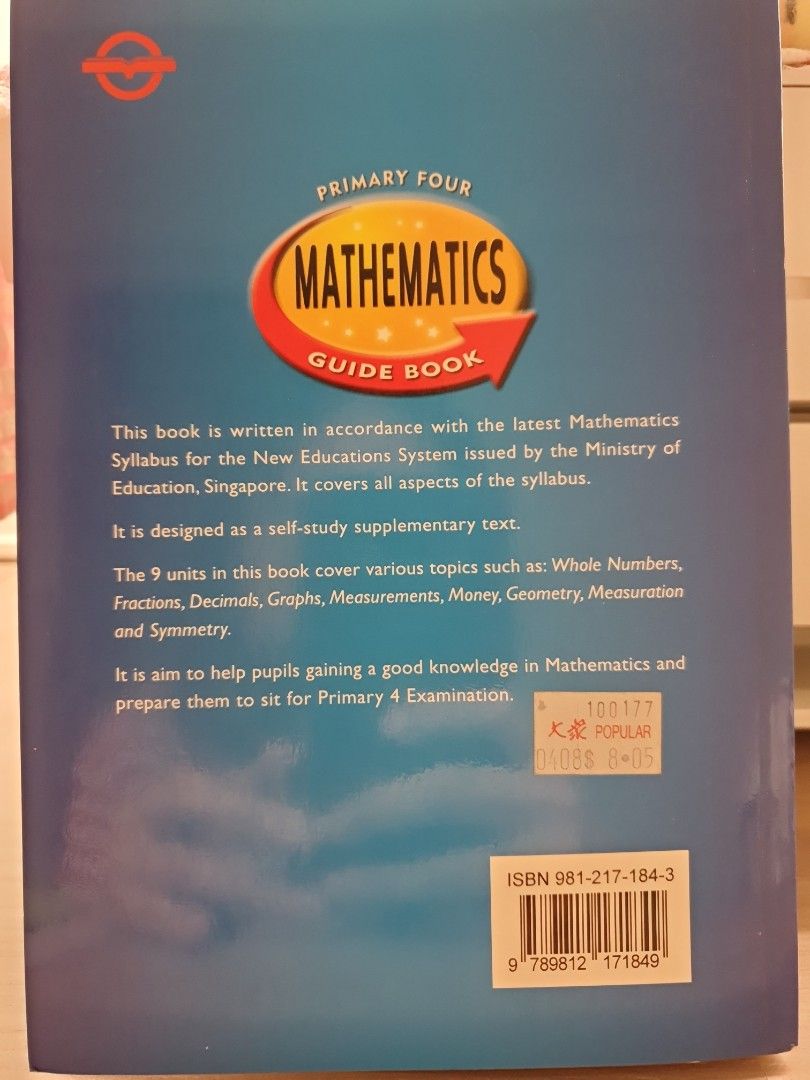 PRIMARY 4 MATHS GUIDE BOOK, Hobbies & Toys, Books & Magazines ...