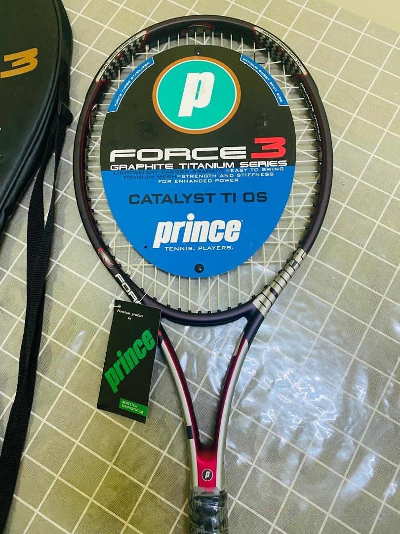 PRINCE Force 3 Sierra TI Oversize Tennis Racquet, Sports Equipment ...