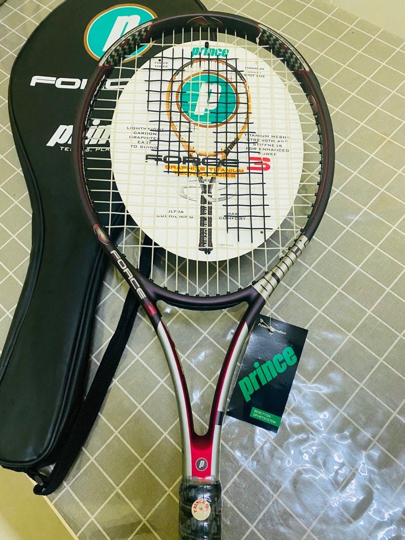 PRINCE Force 3 Sierra TI Oversize Tennis Racquet, Sports Equipment ...