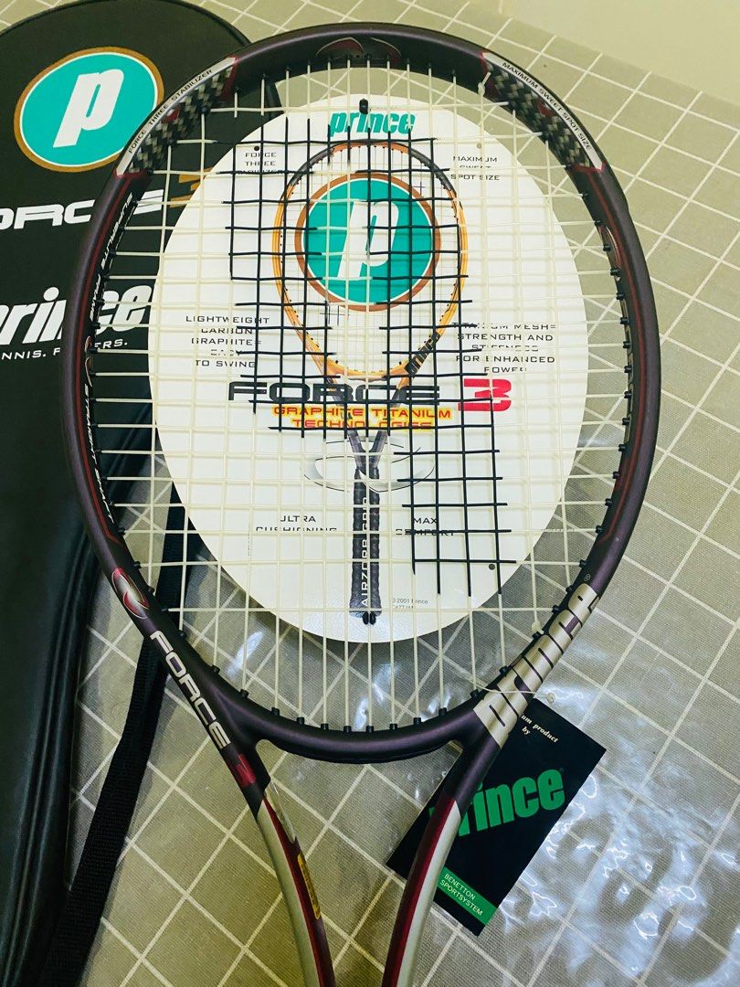 PRINCE Force 3 Sierra TI Oversize Tennis Racquet, Sports Equipment ...