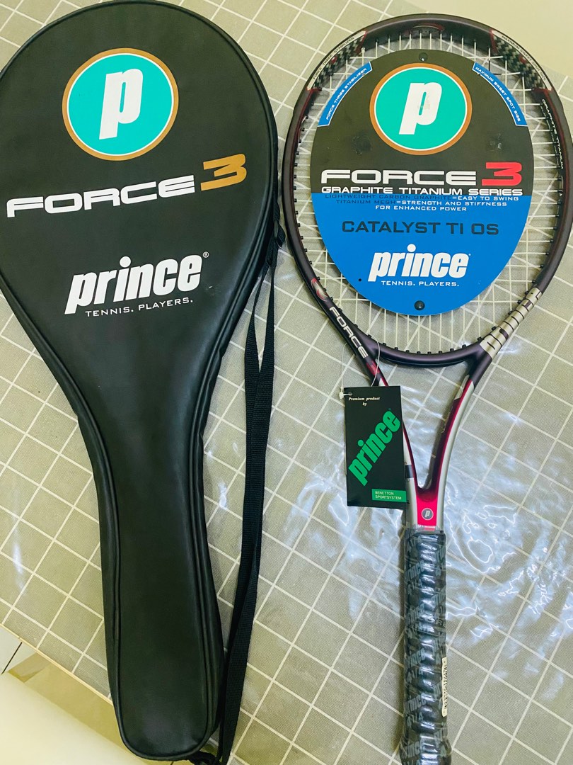 PRINCE Force 3 Sierra TI Oversize Tennis Racquet, Sports Equipment ...