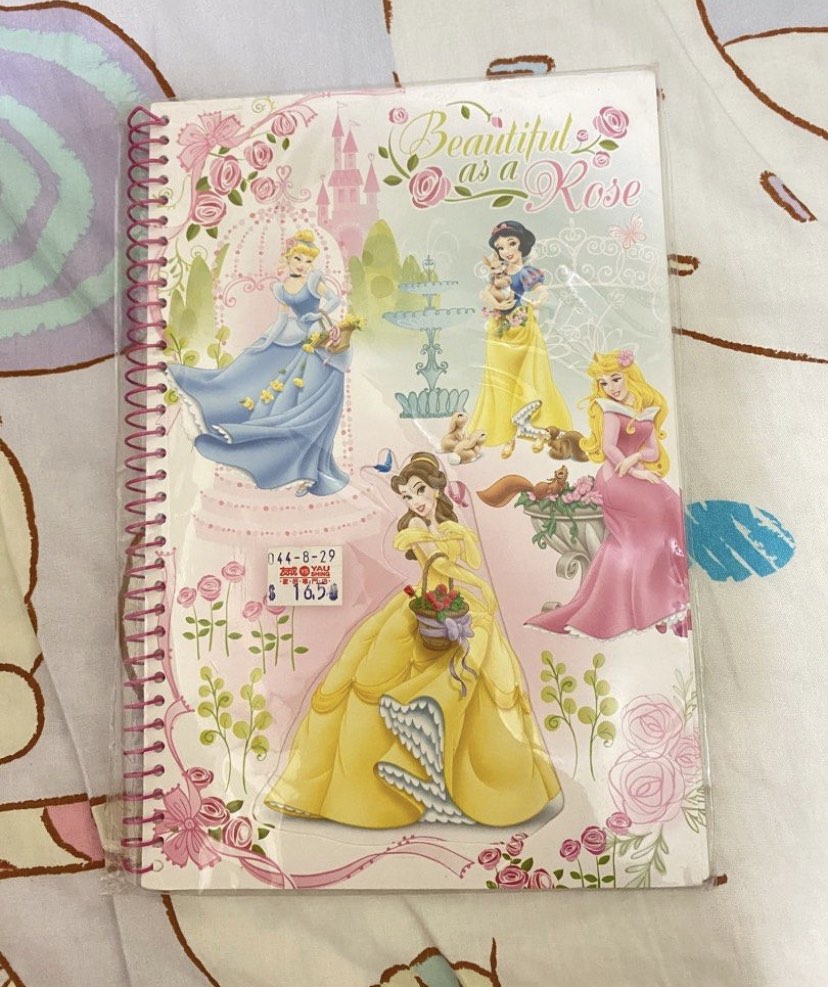 公主筆記本/筆記簿/princess notebook/diary 睡美人/白雪公主/貝兒/Cinderella/snow white, 興趣 ...