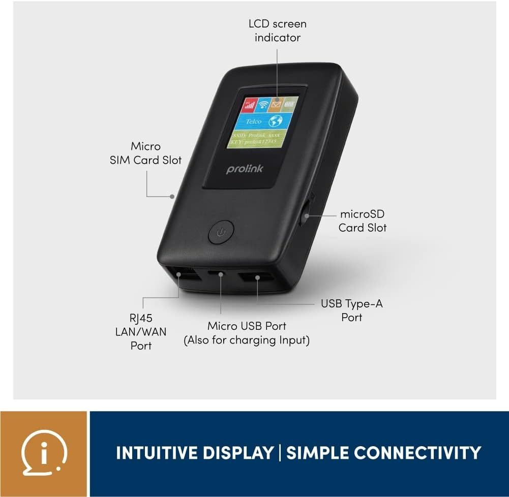 Prolink DL-7203E LTE Mobile Wi-Fi (Travel 4G Router) with SIM slot ...