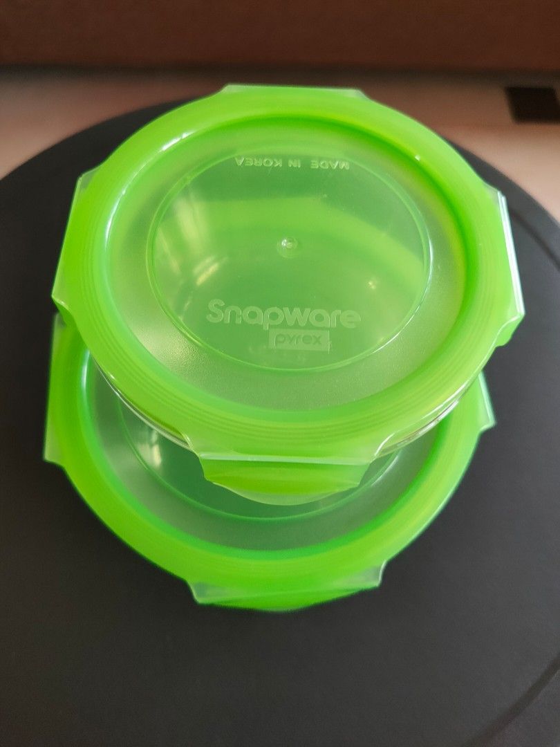 Pyrex Snapware Round Food Glass Containers, Furniture & Home Living ...
