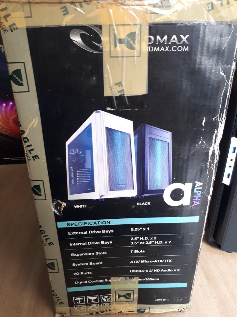 RAIDMAX ALPHA ATX TOWER PC CASING (BUNDLE), Computers & Tech, Parts ...