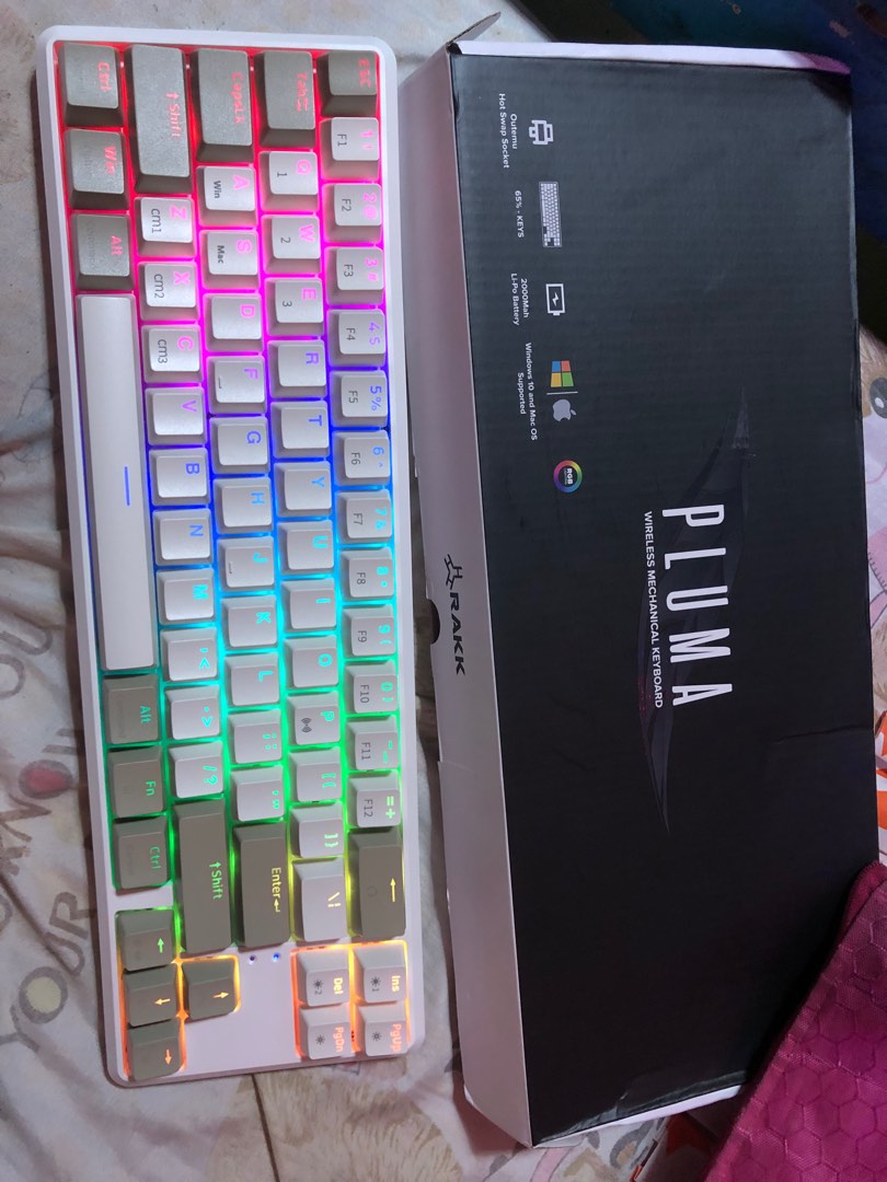 RAKK Pluma 68 Keys Wireless Keyboard, Computers & Tech, Parts ...