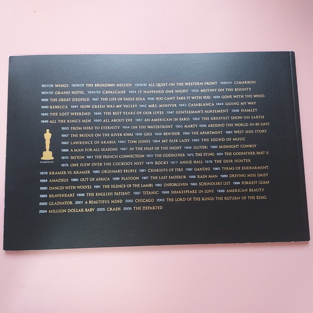 RARE 80th Academy Awards (Oscars) Official Program Booklet, Hobbies ...
