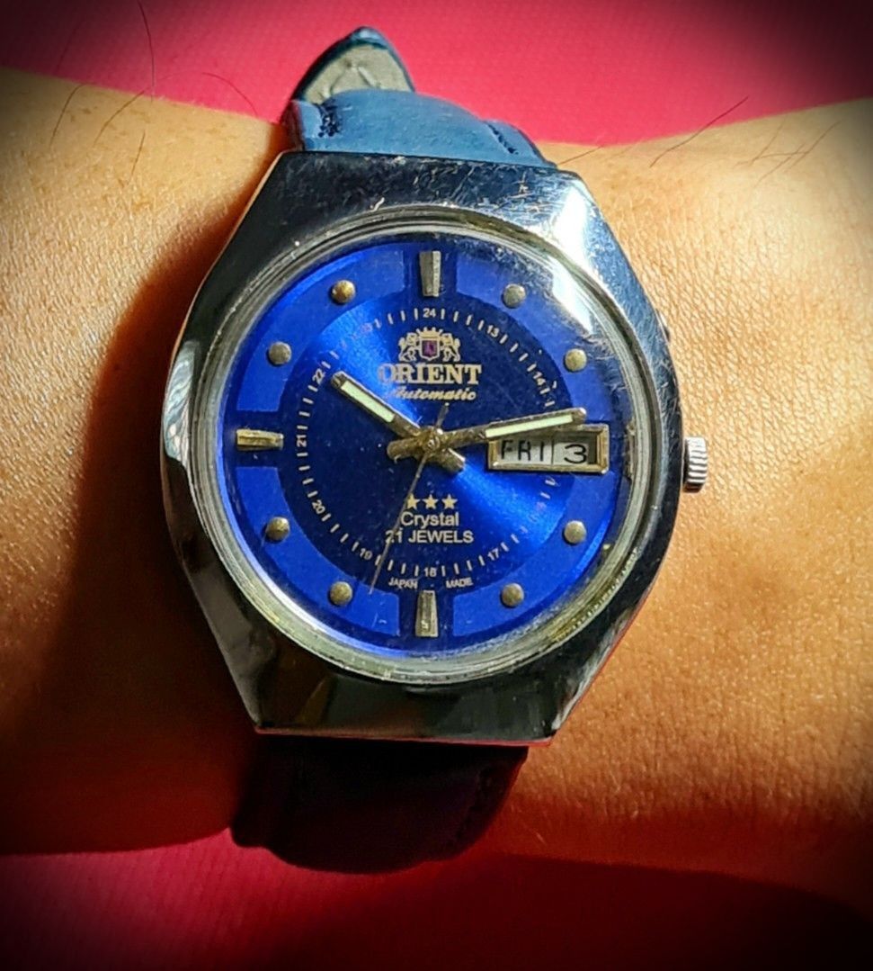 Rare Indigo-Blue Orient Watch - Automatic - Japan Made, Luxury, Watches ...