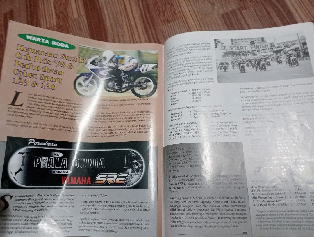 Rodaroda Mei 1998 Kulit defect, rujuk Gambar Poster@helaian tengah ...