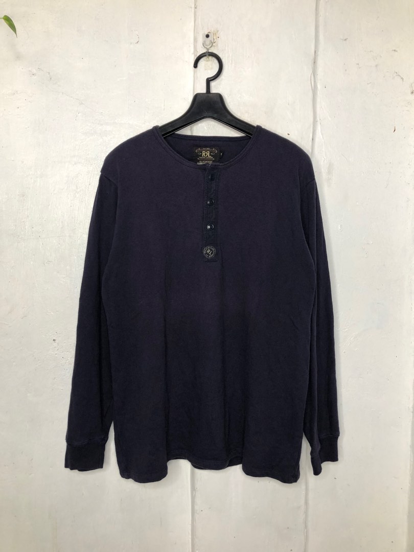 RRL Ralph Lauren Button L/S Tee, Men's Fashion, Tops & Sets, Tshirts ...