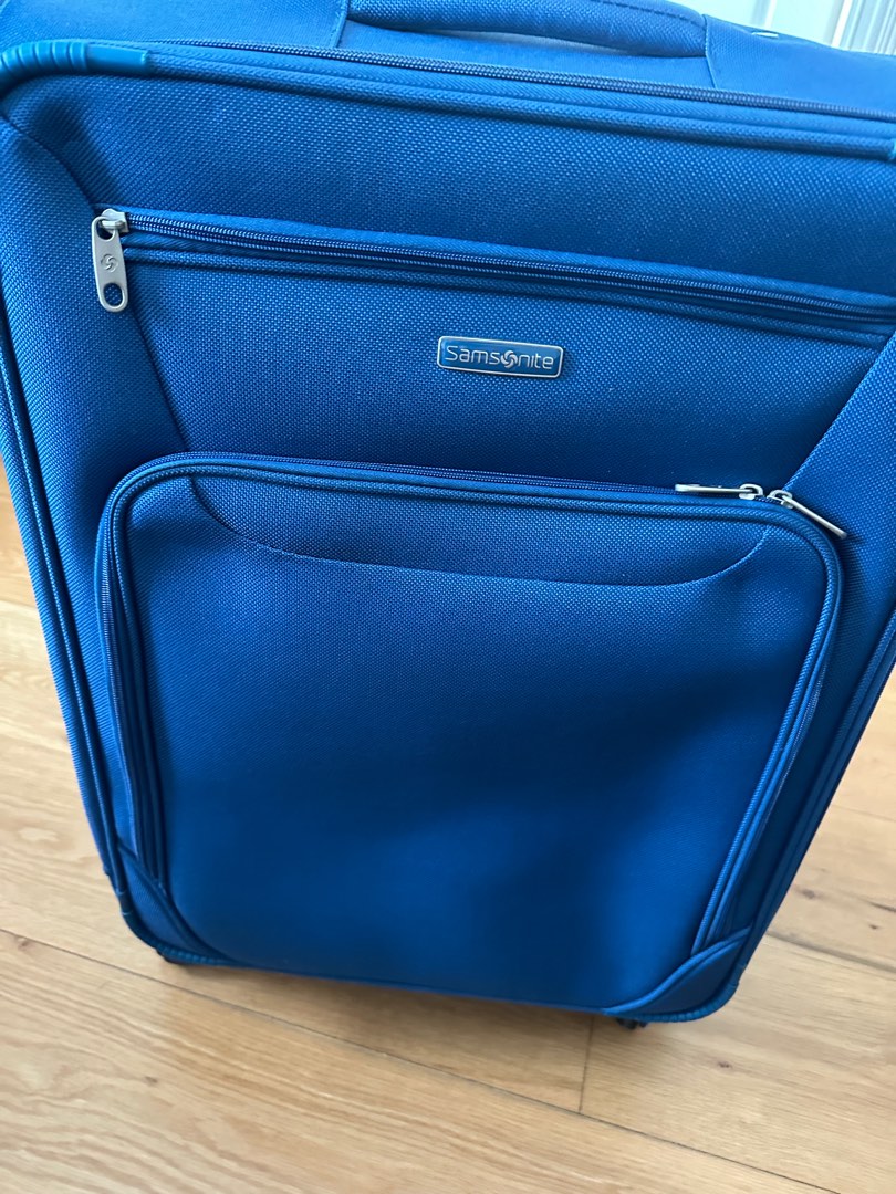 Samsonite blue luggage, Hobbies & Toys, Travel, Luggage on Carousell