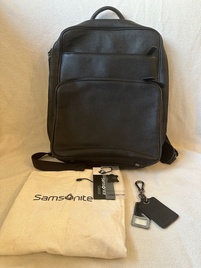 Samsonite Leather Laptop Backpack, Computers & Tech, Parts ...