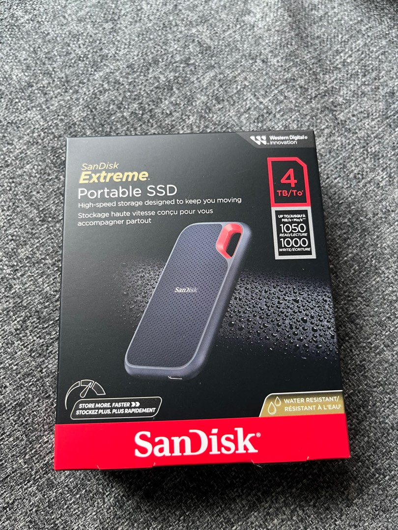 SanDisk Extreme Portable SSD 4TB, Computers & Tech, Parts & Accessories ...