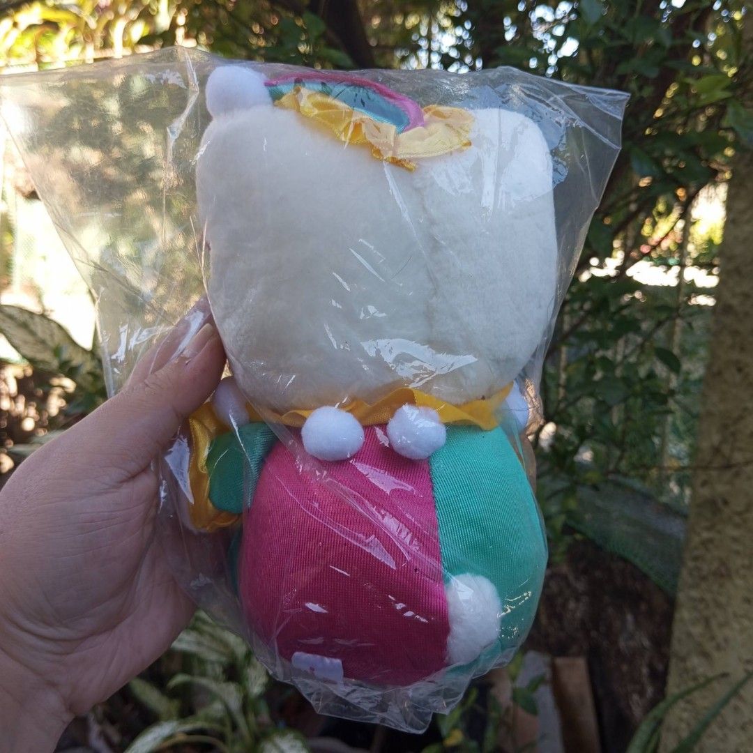 SANRIO Vintage Hello Kitty Clown Jester Plush Toy, Hobbies & Toys, Toys ...