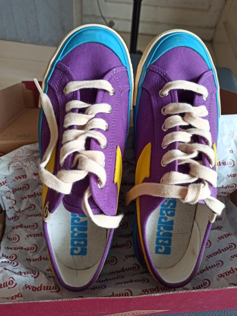 Sepatu merk Compass original purple haze 40, Fesyen Wanita, Sepatu di ...
