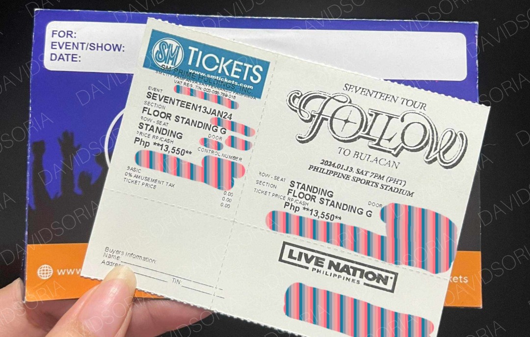 Seventeen Follow Tour Standing G (Day 2) RUSH! BELOW SRP!, Tickets ...