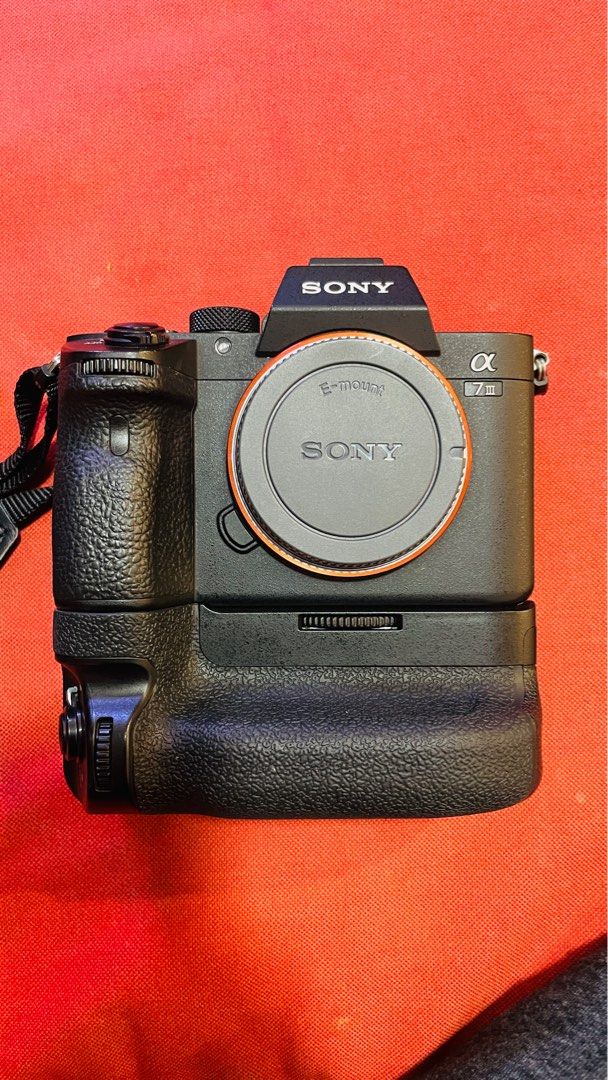Sony A73, A7III with vertical grip, Photography, Cameras on Carousell
