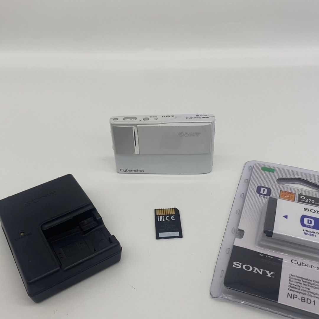 Sony Cybershot DSC T10 Digicam White, Photography, Cameras on Carousell