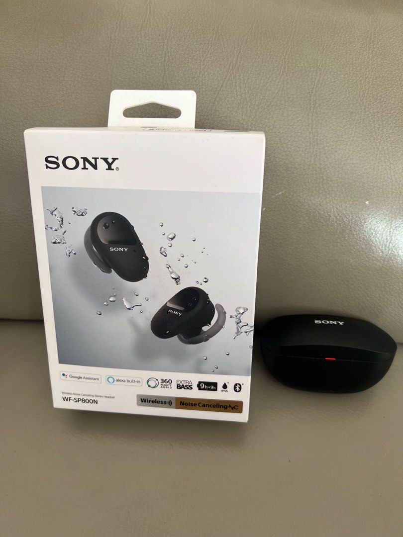 Sony WF-SP800N Black, Audio, Earphones on Carousell