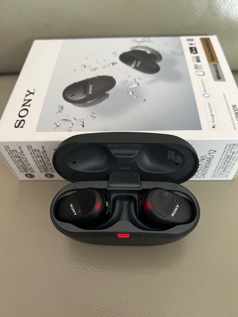 Sony WF-SP800N Black, Audio, Earphones on Carousell
