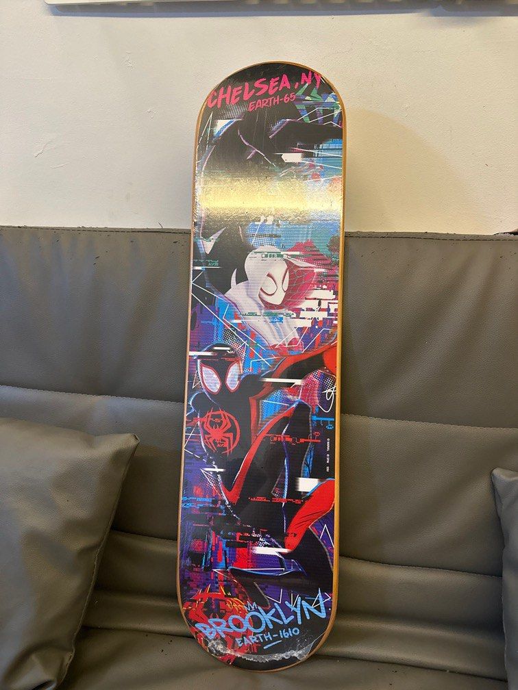 Spider-man Across The Spiderverse Kuji A prize skate board, Sports ...