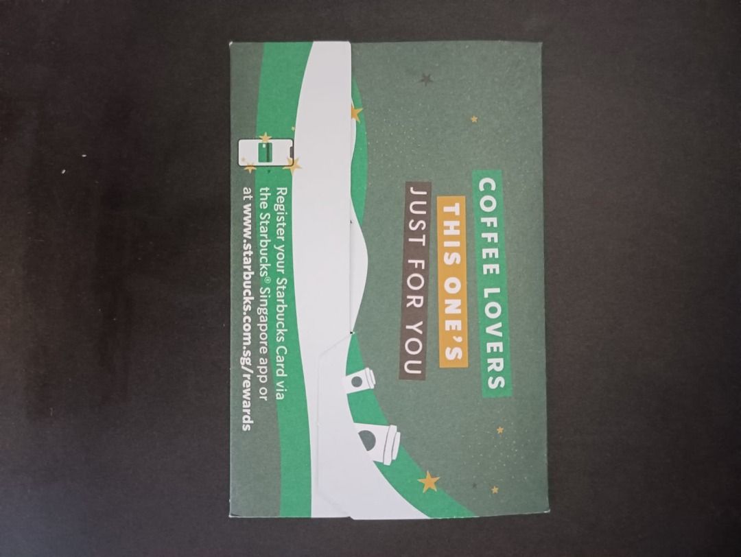 S$10 Starbucks Coffee New Membership Card, Tickets & Vouchers, Store ...