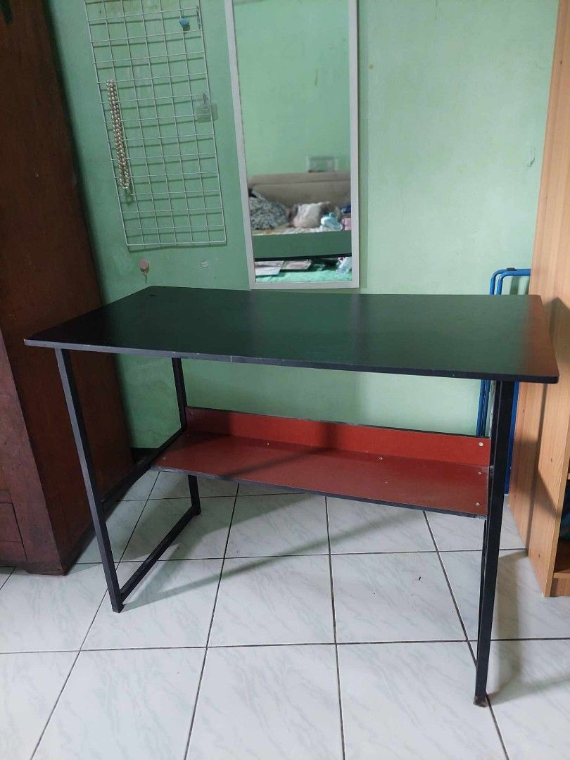 Study table with rack organizer, Furniture & Home Living, Furniture ...