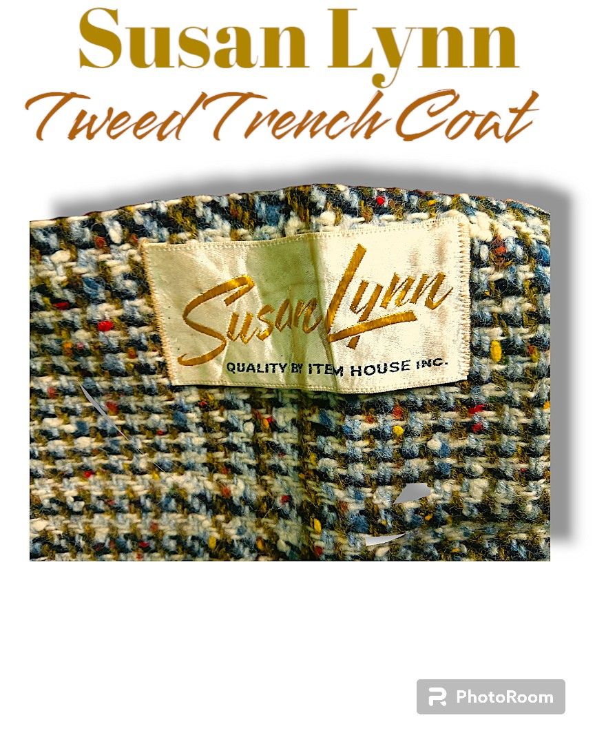 SUSAN LYNN- TWEED TRENCH COAT, Women's Fashion, Coats, Jackets and ...