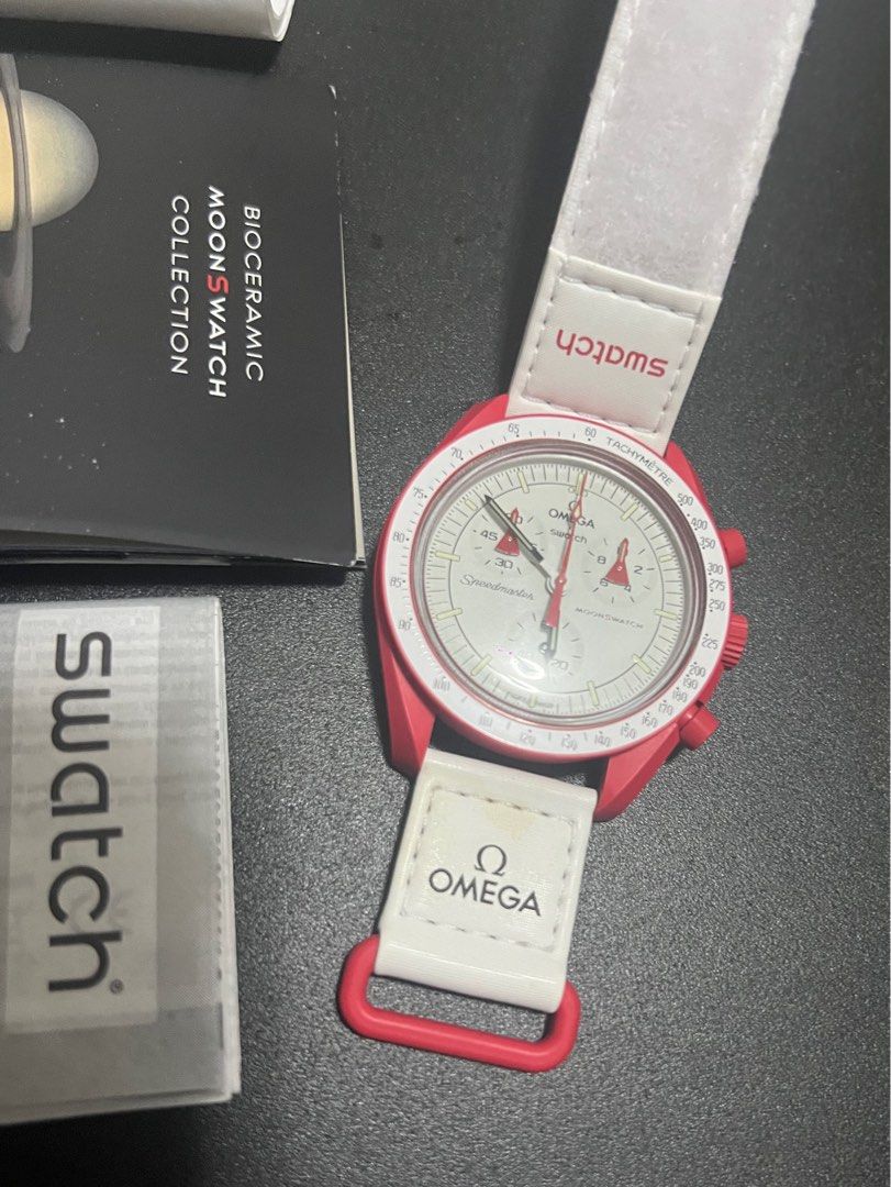 Swatch x Omega Mission to Mars Watch, Men's Fashion, Watches ...