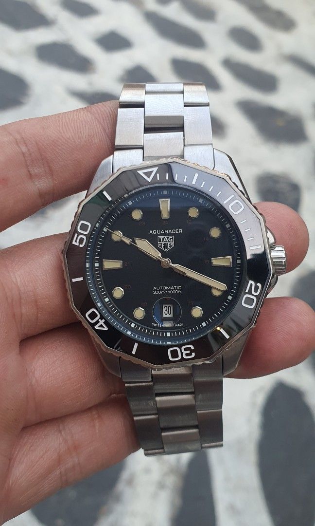 TAG HEUER DIVER AQUAMATIC, Fesyen Pria, Jam Tangan di Carousell
