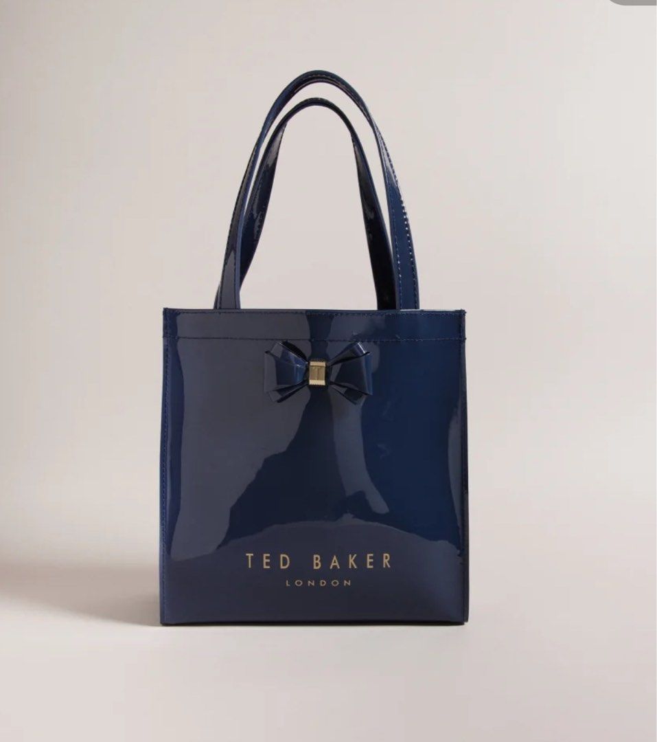 Ted Baker Small Tote Bag - Navy, Women's Fashion, Bags & Wallets, Tote ...