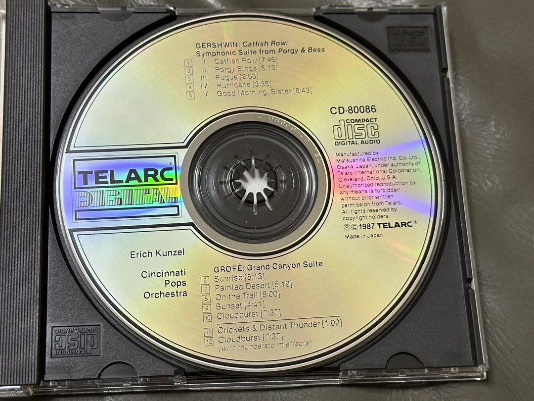 Telarc 發燒碟：日本松下1987年舊版：Grofe: Grand Canyon Suite, Gershwin: Catfish Row ...