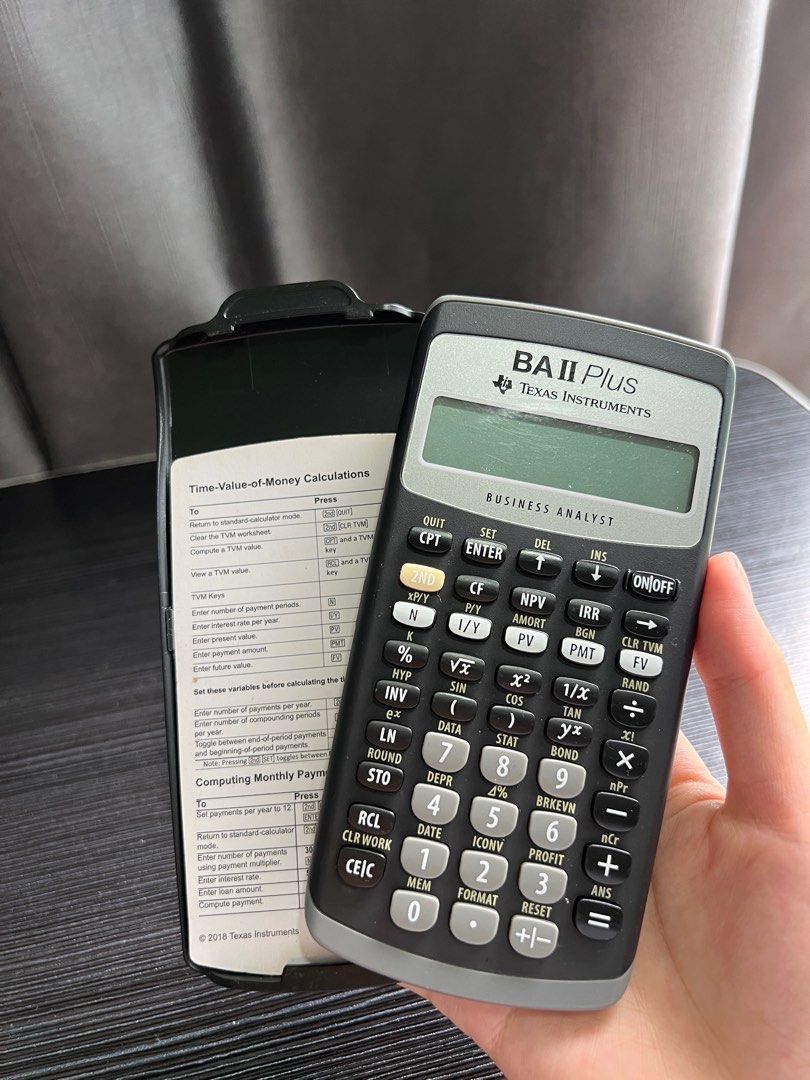 Texas instrument financial calculator BA II plus, Hobbies & Toys ...