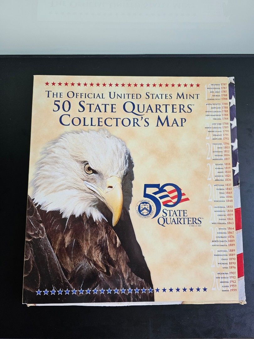 The Official United States Mint 50 State Quarters Collector's Map - USA ...