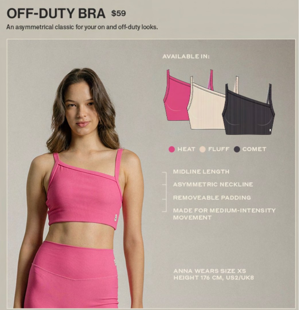 The Paper Bunny x Cheak Off Duty Bra (Heat Hot Pink), Women's Fashion ...