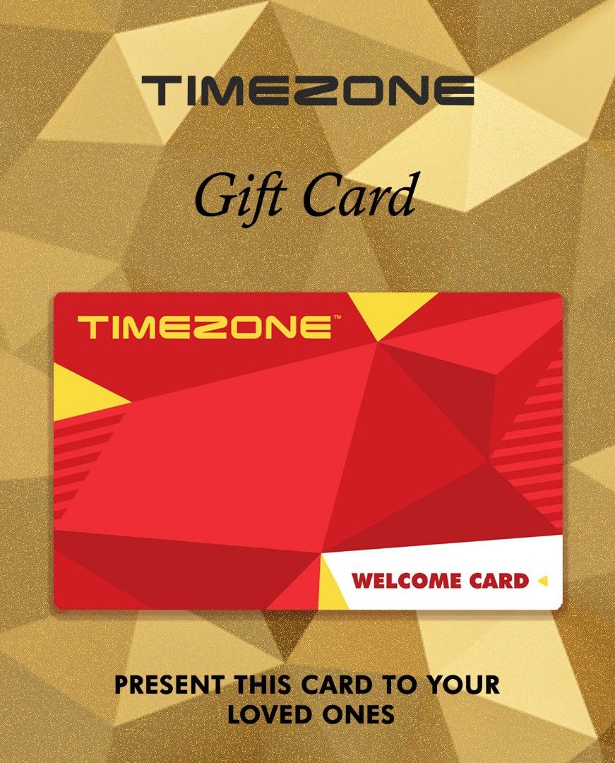 Timezone Arcade Welcome New Member Red Colour Gaming Power Card with ...