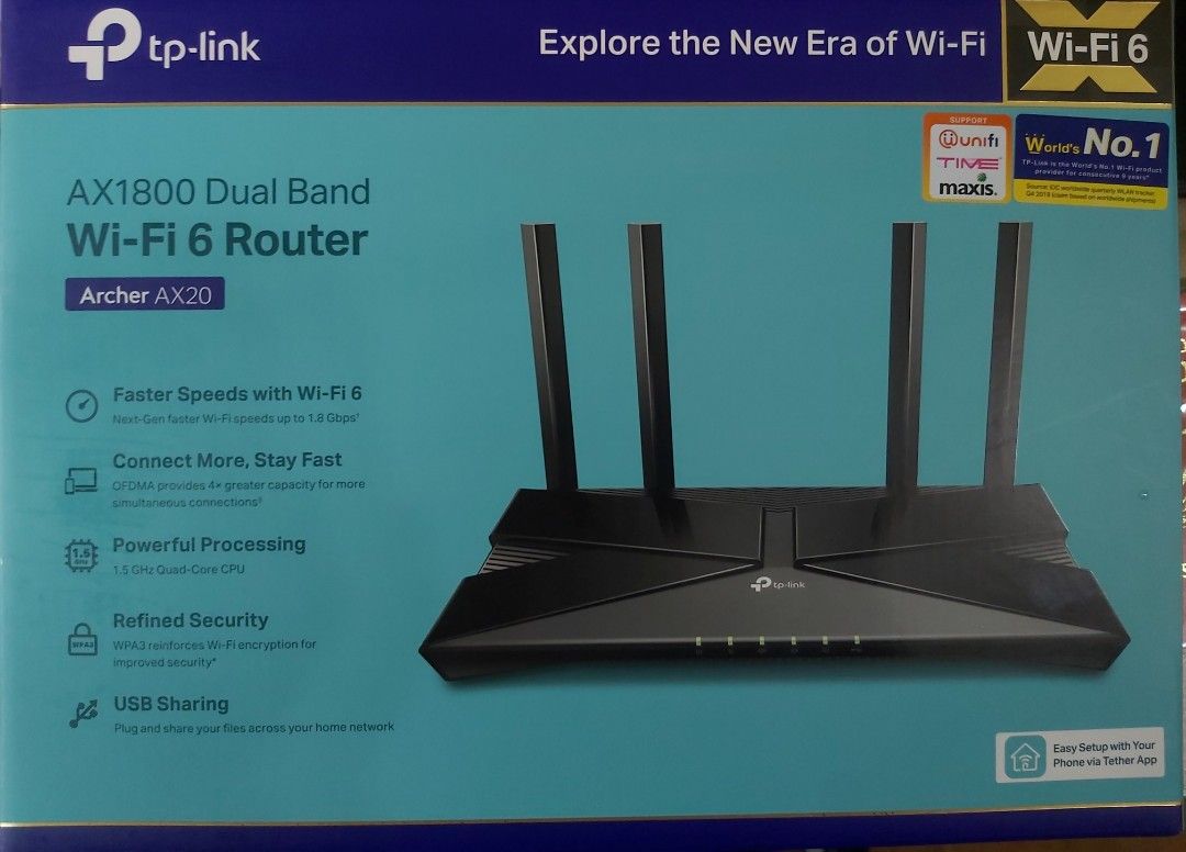 TP-LINK AX1800 ROUTER, Computers & Tech, Parts & Accessories ...